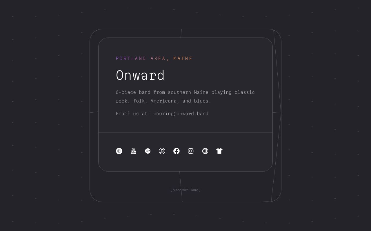 Onward Band Linktree